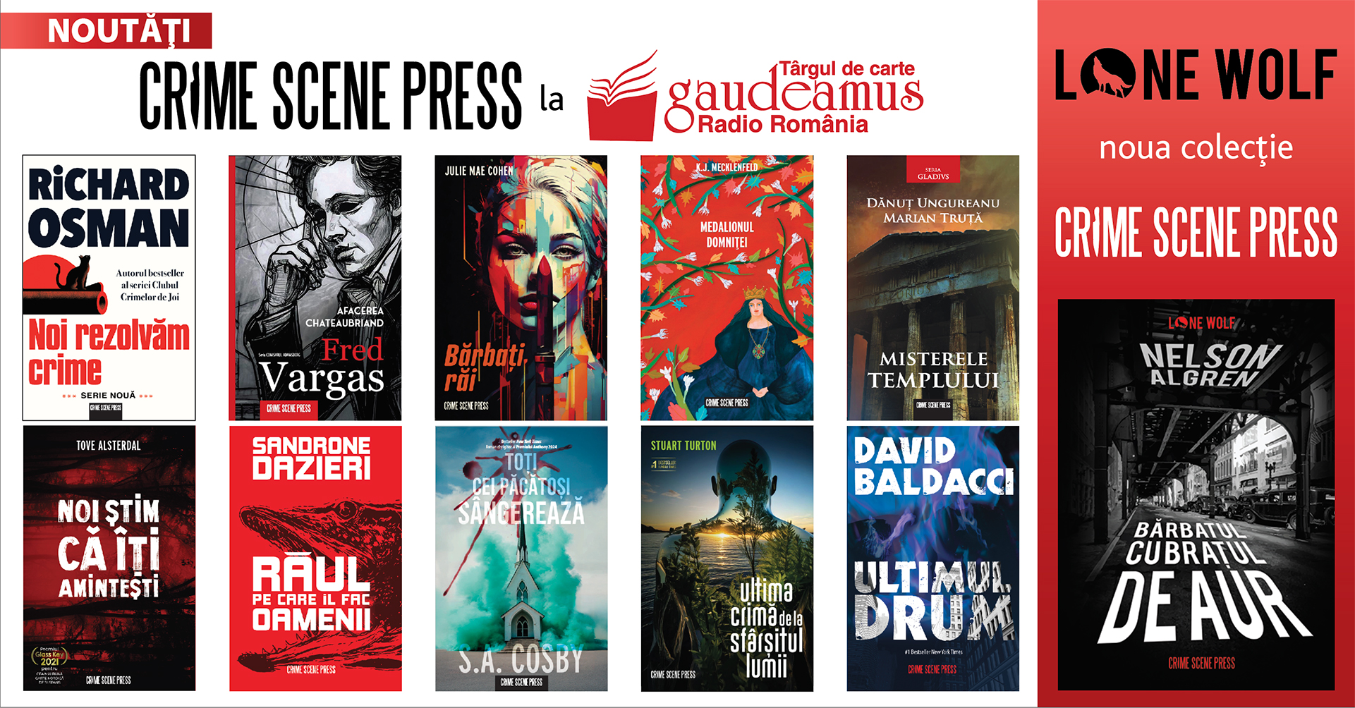 Crime Scene Press la Gaudeamus 2024: suspans la superlativ!